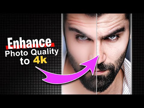 How to enhance a blurry photo | How to increase resolution of image | Enhance image quality to 4k