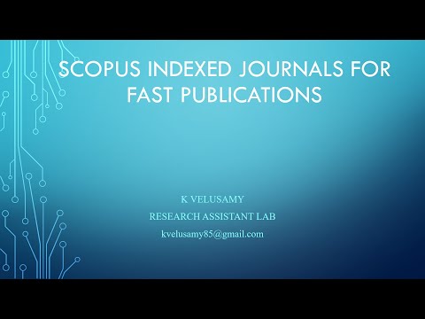 scopus indexed journals || UGC indexed journals || Fast publication || Free publications