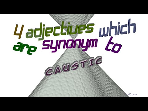 caustic - 4 adjectives having the meaning of caustic (sentence examples)