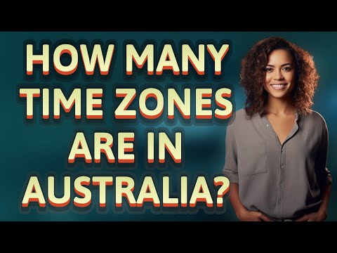 How many time zones are in Australia?