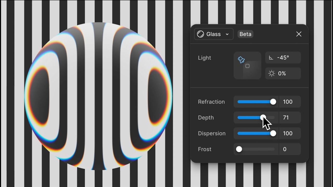 Introducing Figma’s new glass effect