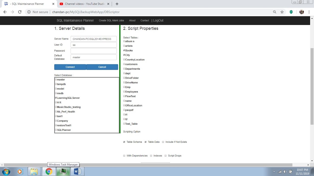 Web based tool to Maintain SQL Server