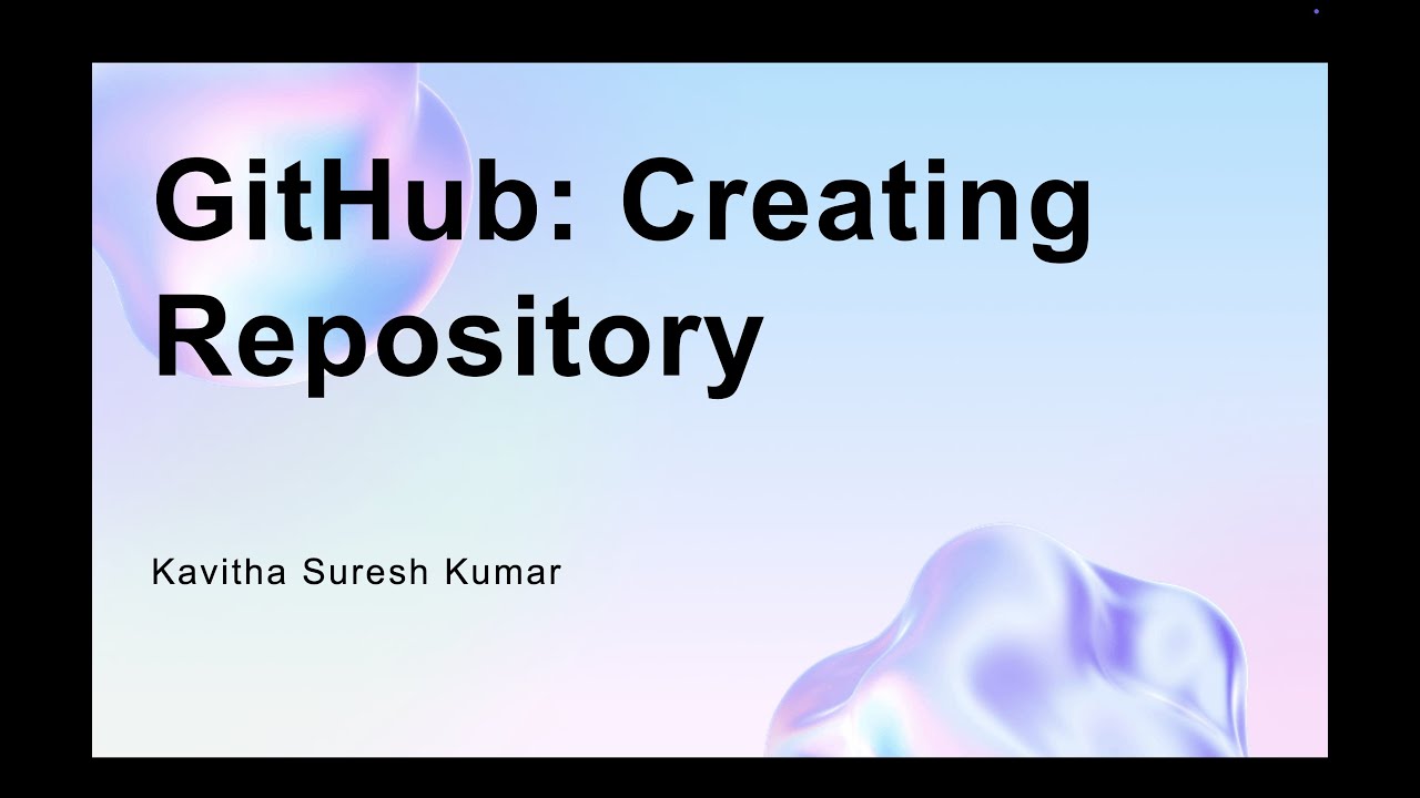 GitHub: Creating Repository
