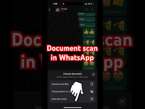 Scan your documents in WhatsApp /whatsApp feature #technomobille #iphone