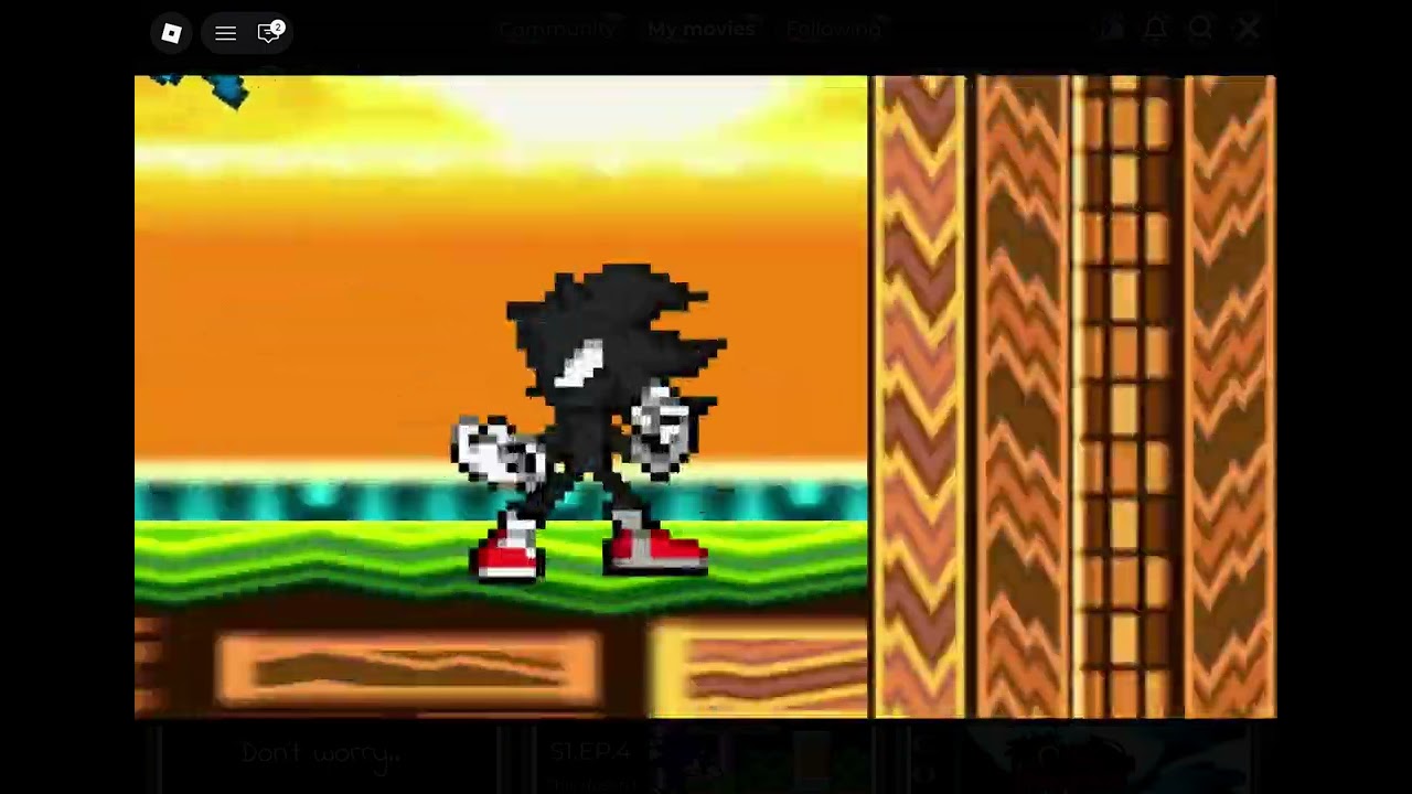 Dark sonic vs light speed sonic. (Sonic sprite animation). (My movie animation)