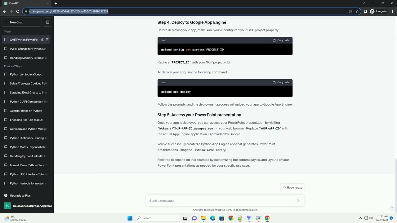 python pptx on Google App Engine