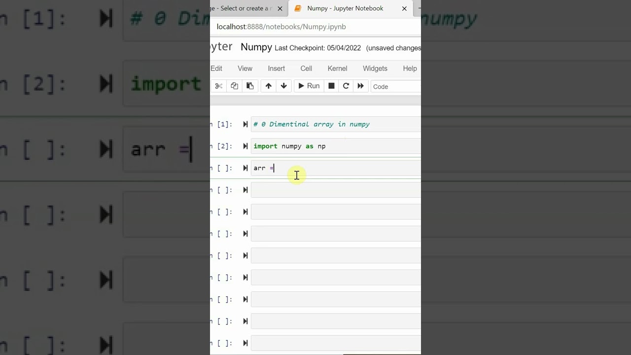 Creating a 0-D array in NumPy