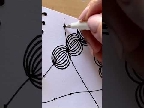 Quick and easy stress relief idea #mindfulness #arttutorial #howtodraw #anxietyrelief