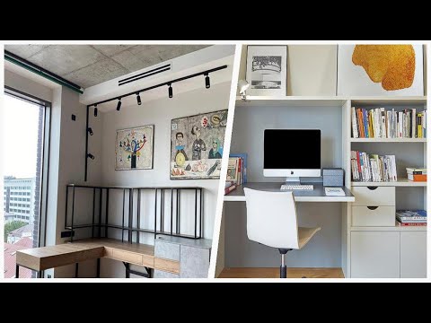 75 Medium Tone Wood Floor And Orange Floor Home Office Design Ideas You'll Love 🔴
