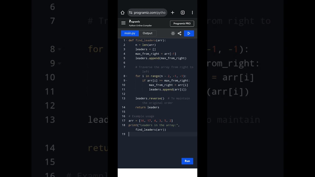Find All Leaders in an Array | Efficient Python Solution Explained