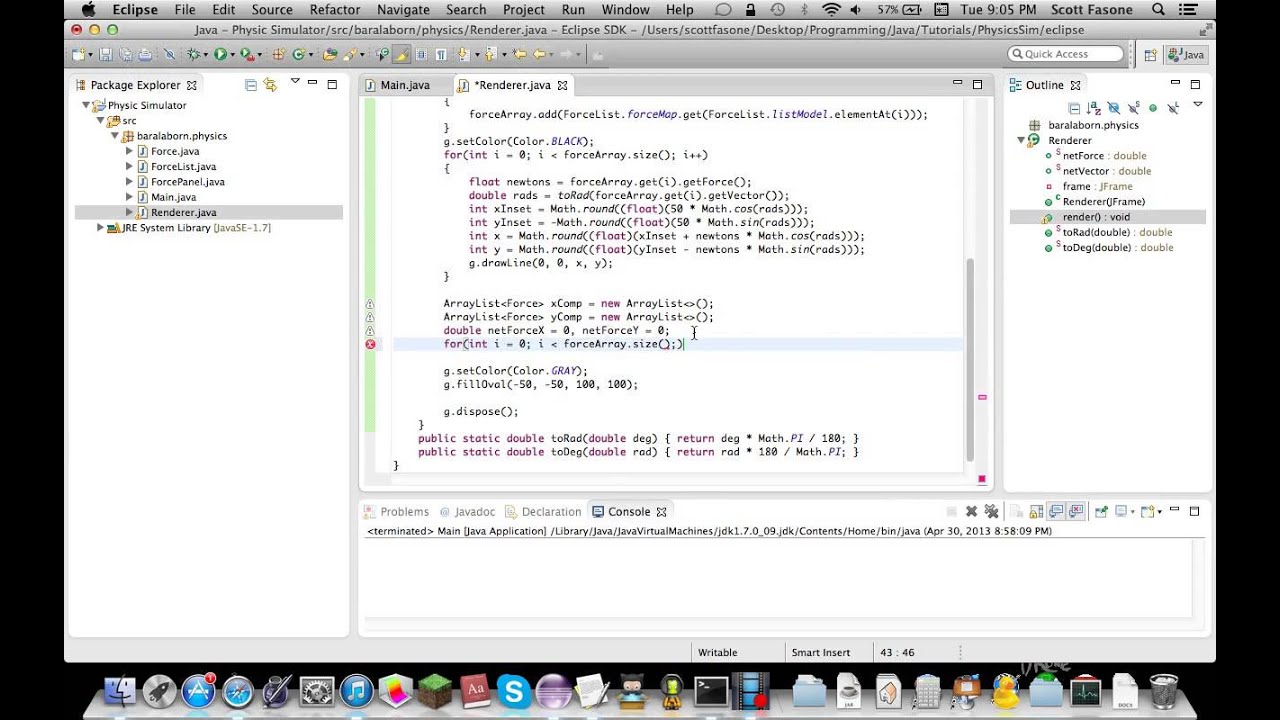 Java Tutorials: Physics Simulator - Episode 6
