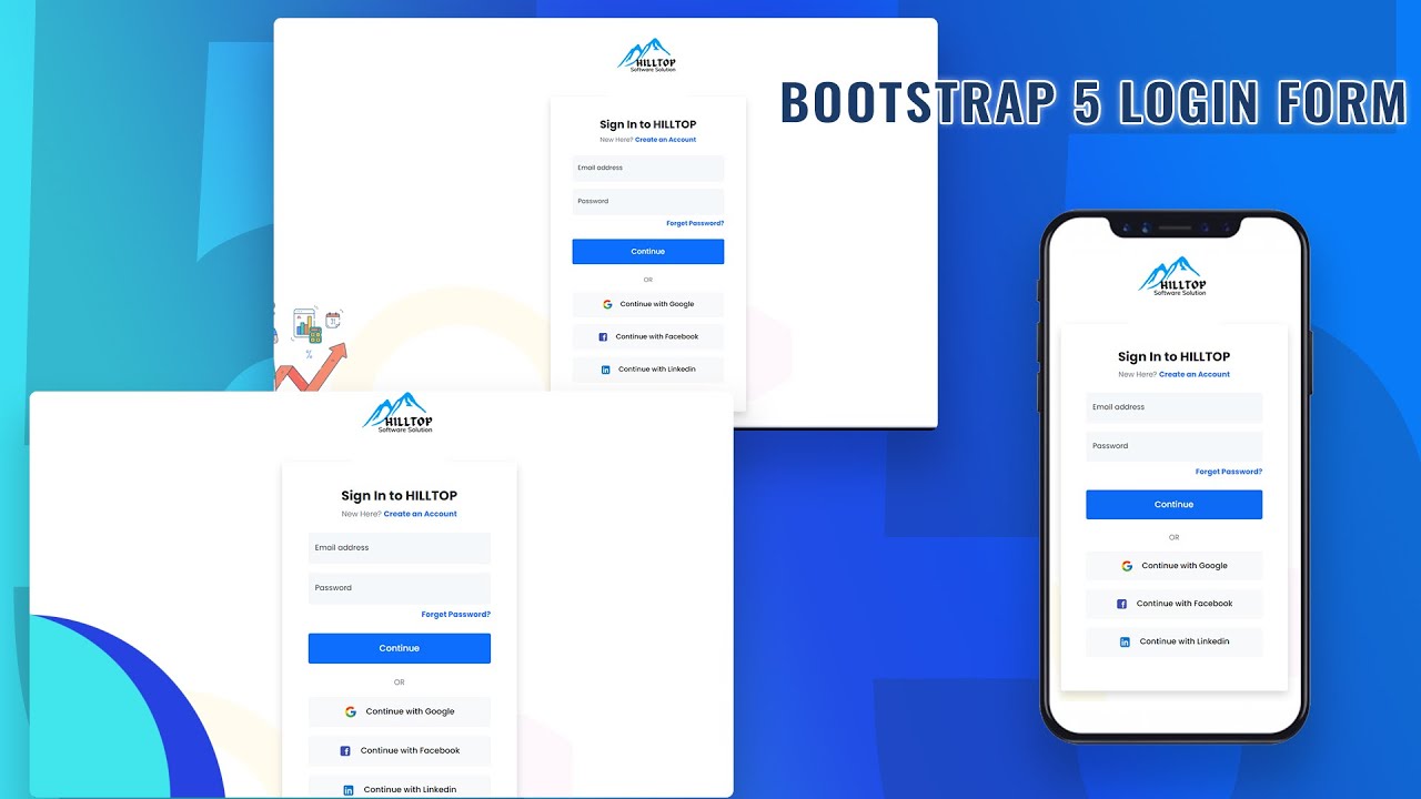 Responsive Login Form Using Bootstrap 5 | Bootstrap 5 Login Form | Bootstrap 5 Project In Hindi