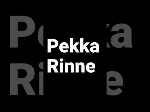 How to pronounce Pekka Rinne