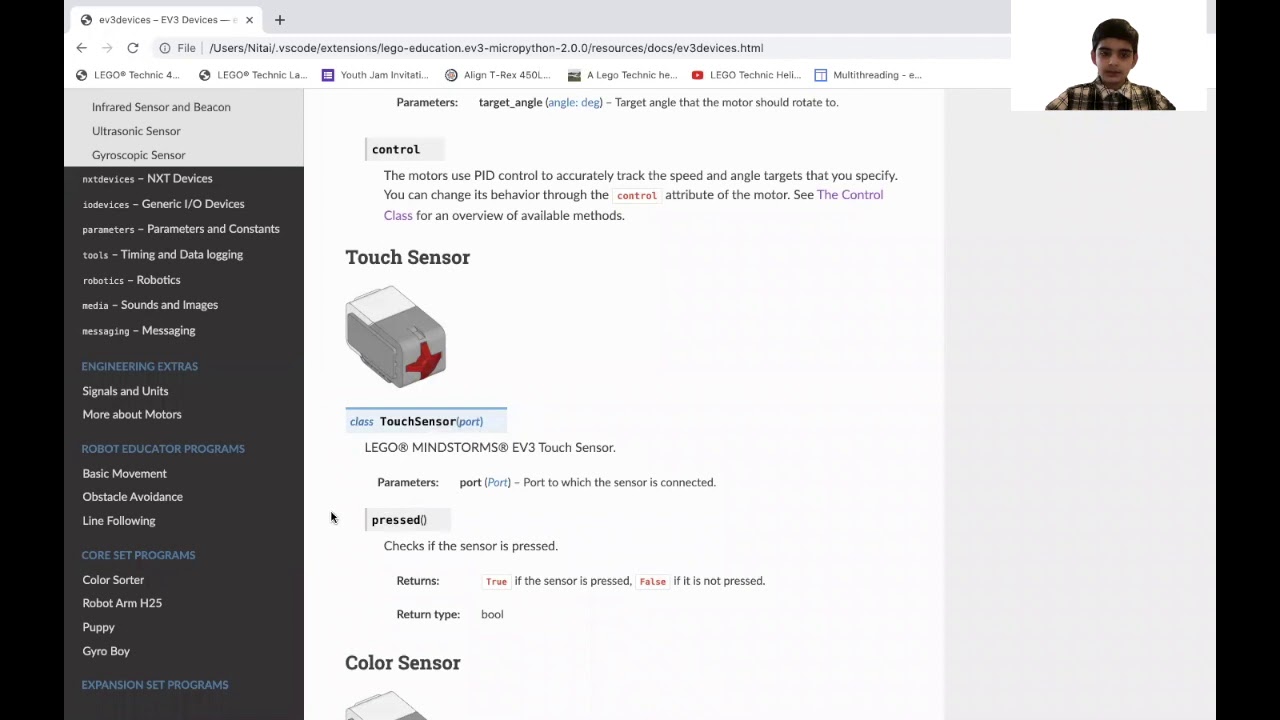 Going in a Square with the Touch Sensor | Lesson 4 | EV3 MicroPython