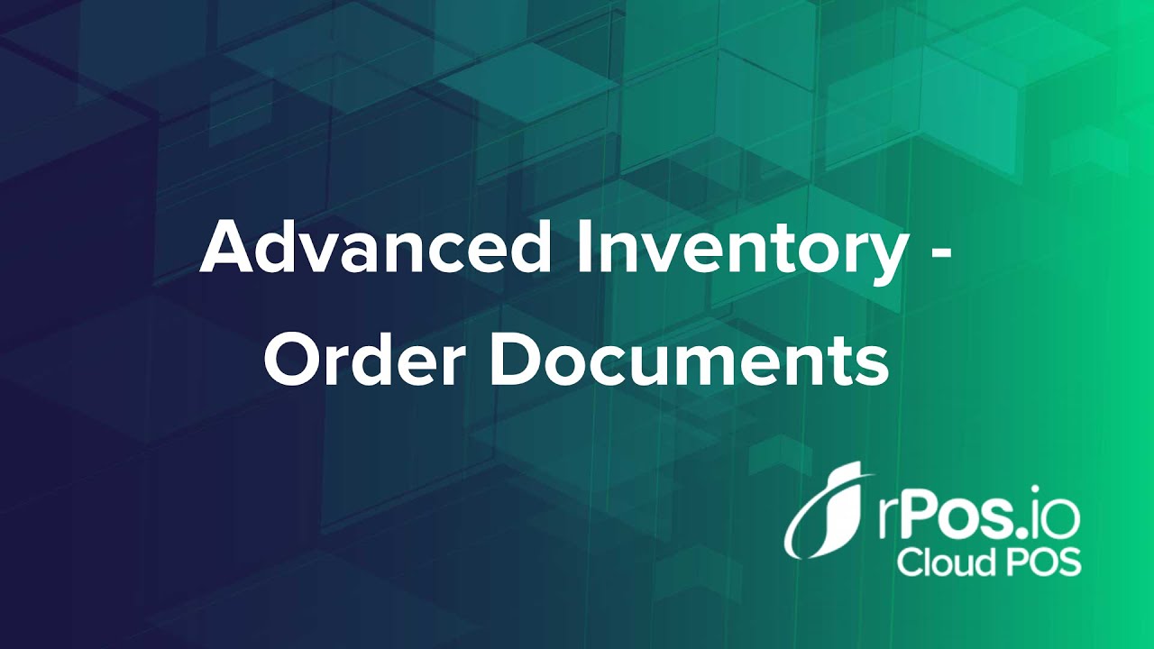 Inventory Documents - Order Documents