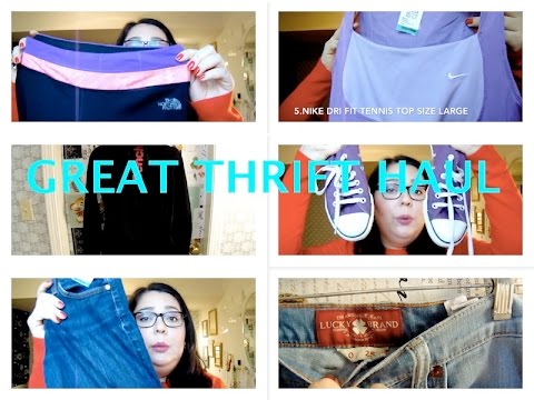 Another Great Thrift Haul! Lululemon, North Face, 7 for all Mankind...etc...