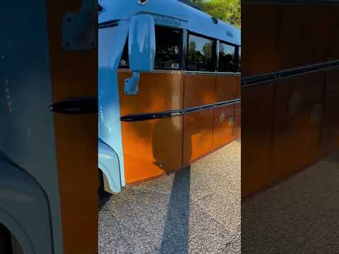 Awesome schoolie in the campground this weekend! Show winner! #schoolies #busconversion #thebuslife