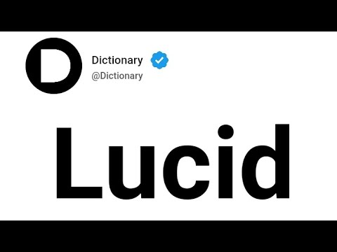 Lucid Meaning In English