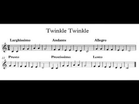 Tempo: Italian Terms