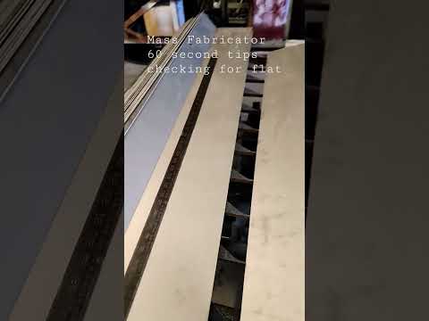 Mass Fabricator 60 second tips checking for flat #fyp #welding #fabrication #learn #tools #review