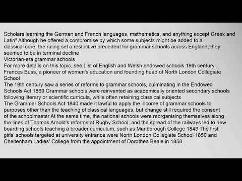 Grammar school