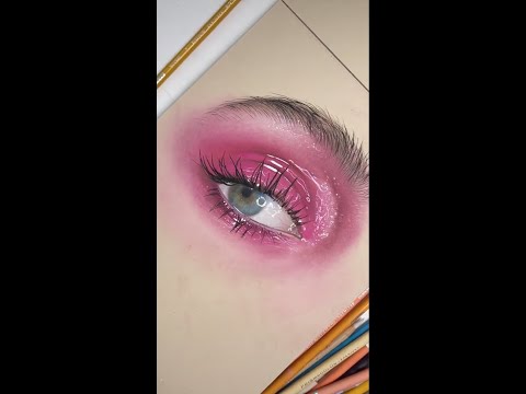 Realistic eye Makeup Design Face Chart Drawing With Makeup