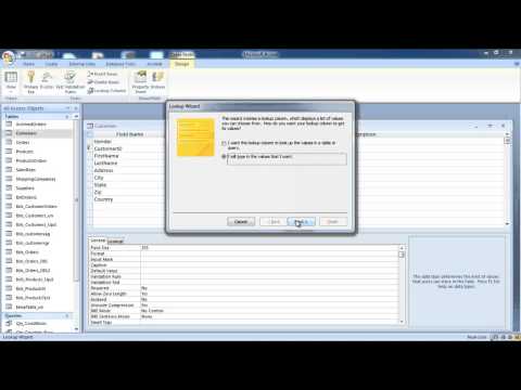 How to Create Drop Down List in Access