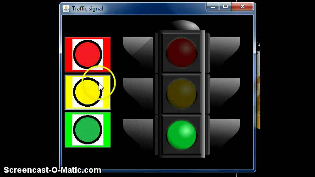 Java GUI traffic light