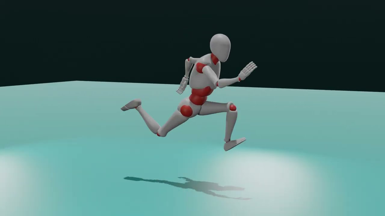 Run,Trip and Fall - Blender animation
