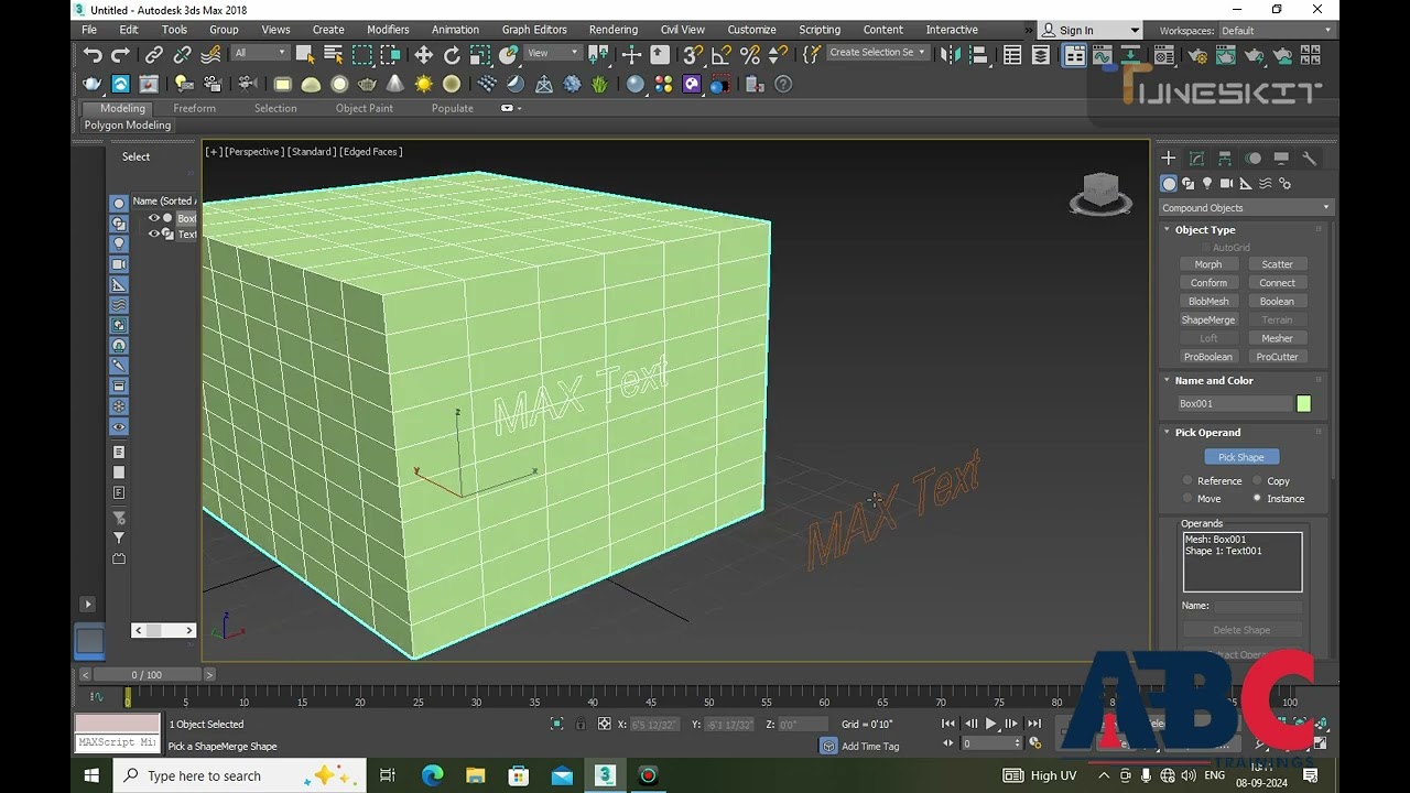 Topic 19 Compound object  (Part 1)  !!3ds Max!!