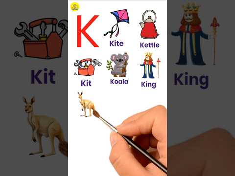 K alphabet words with pictures | alphabet words | Words start with K #alphabet #shorts #english