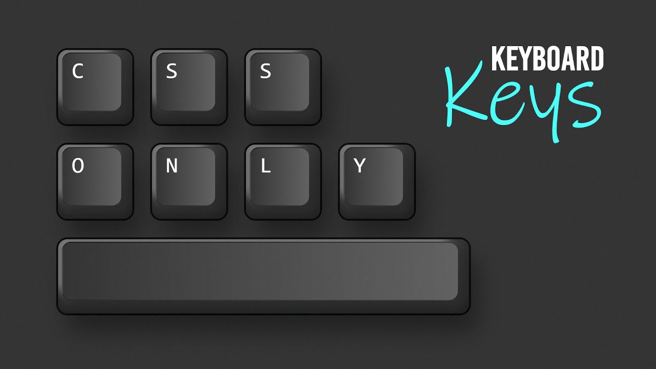 CSS Only Keyboard Keys UI Design | CSS Speed Code