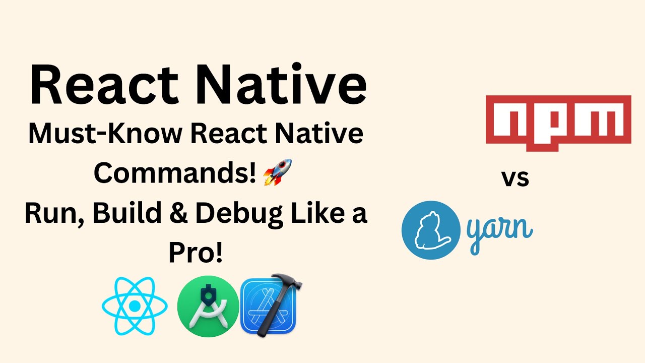 Top React Native Commands You Should Know | Android & iOS Setup Guide | React | React Native