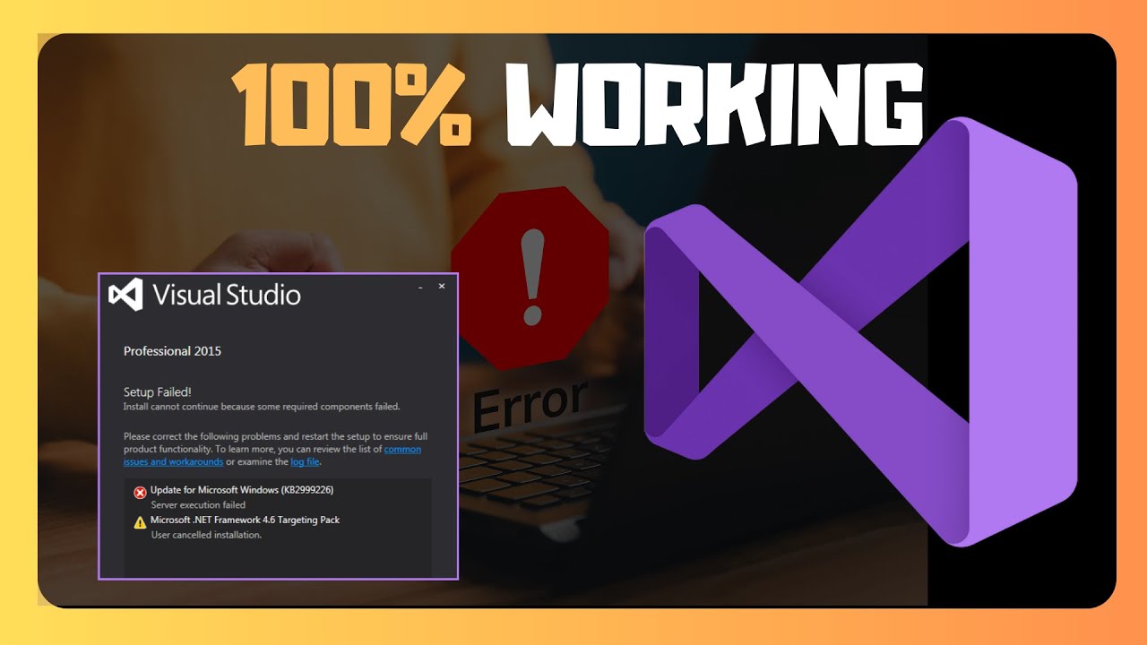 CAN'T INSTALL Visual Studio? Try These Fixes