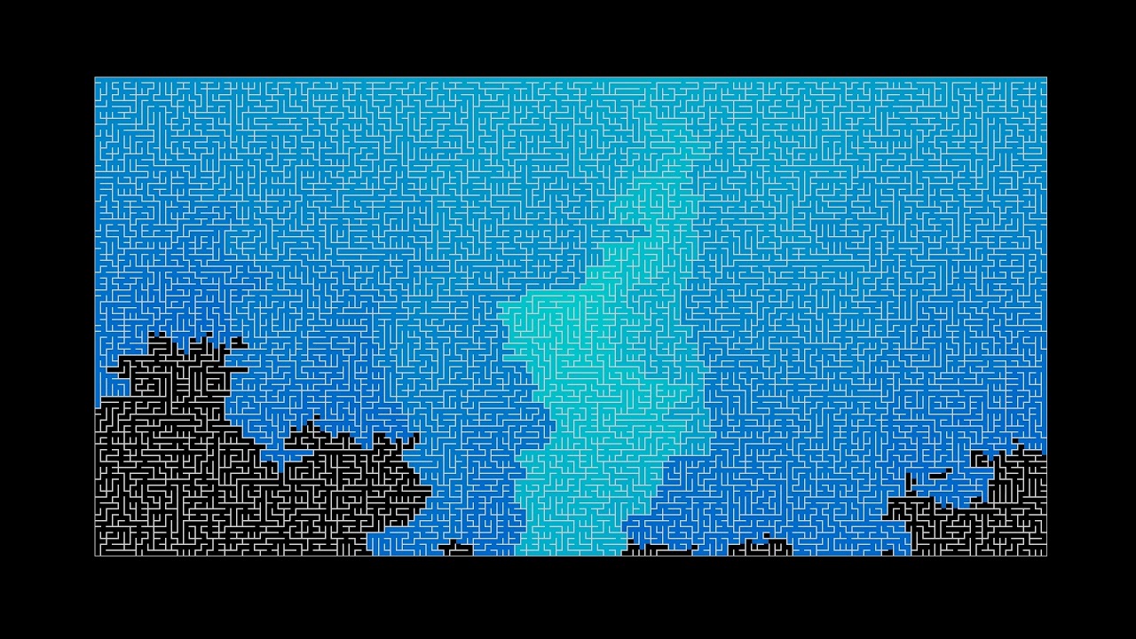Maze Visualizations: 2) Sidewinder