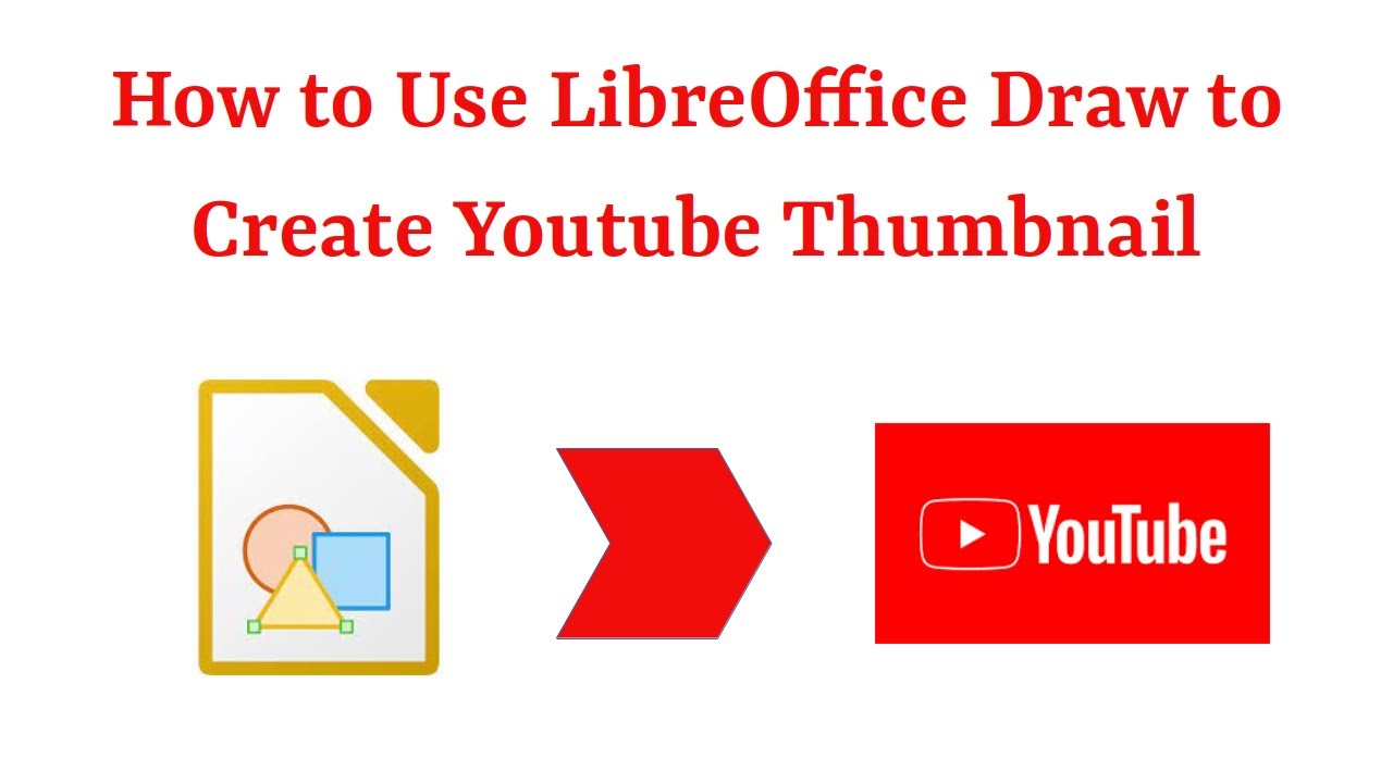 How to use LibreOffice Draw to Create Youtube Thumbnail in Ubuntu Linux
