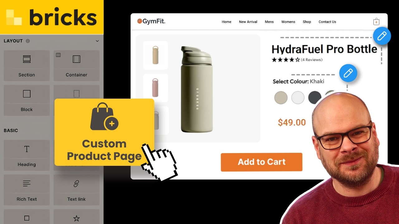 Full Product Page Design with Bricks Builder + WooCommerce