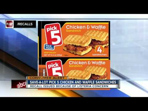 Save-A-Lot chicken & waffle sandwiches recalled due to Listeria