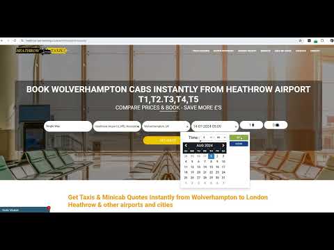 Cheap Taxi From Heathrow Airport LHR, Hounslow, UK to Wolverhampton, UK