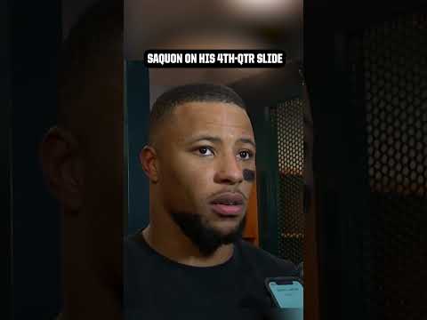 Saquon says he 'wasn't tempted' to score late TD 🏈