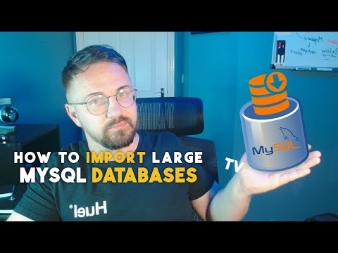 How To Import LARGE MySQL Databases