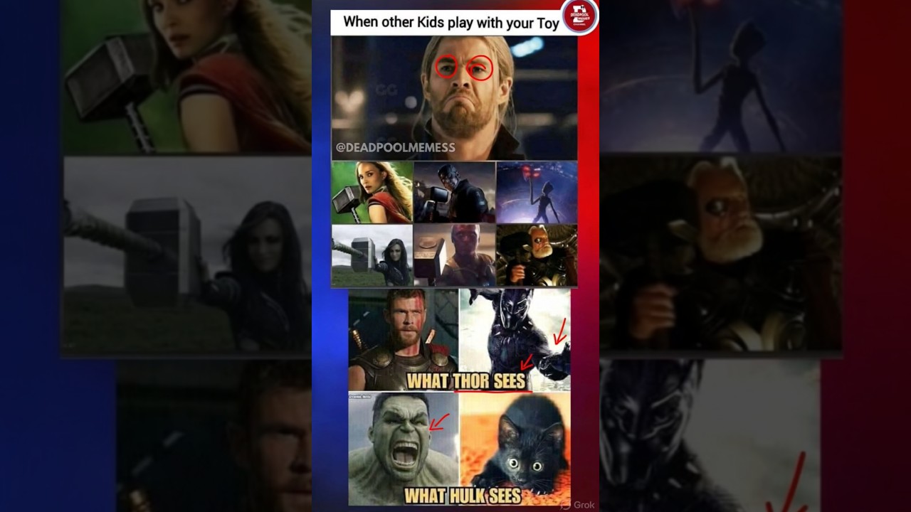 When Everyone Is Suddenly Worthy... Except You? 😂 Thor is the most relatable God #thor #marvel #hulk