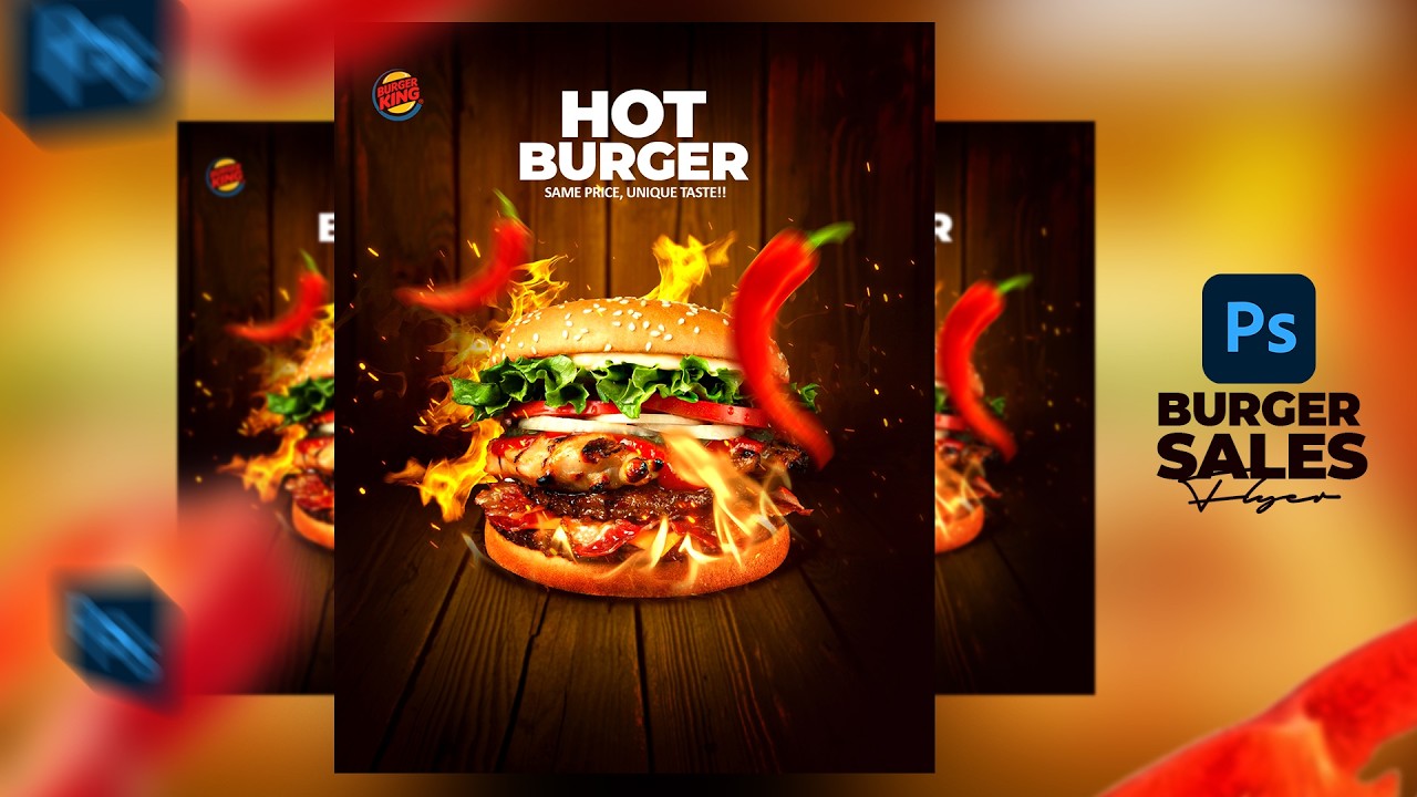 DESIGN A BURGER FLYER IN PHOTOSHOP | 2026