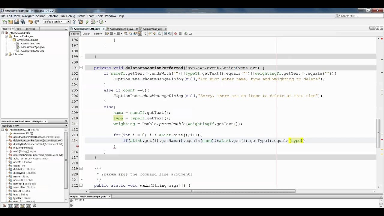 ArrayLists Worked Example Part 3 (Deleting)