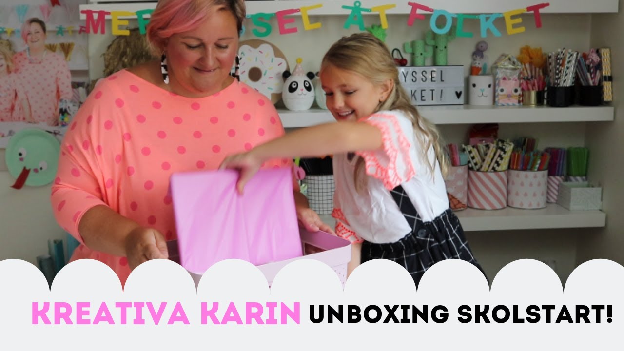 UNBOXING! Kreativa Karin & Lena fixar personliga grejer till skolstarten i samarbete med Smartphoto.
