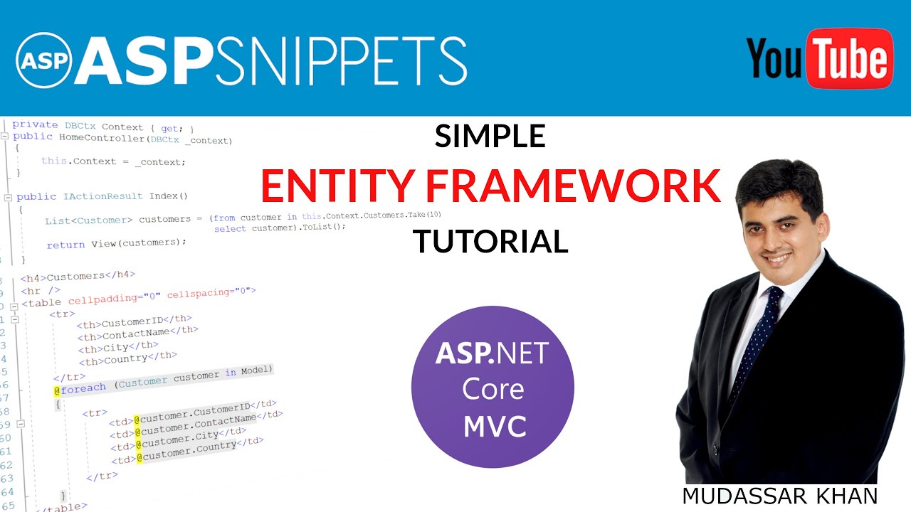 ASP.Net Core: Simple Entity Framework Tutorial with example