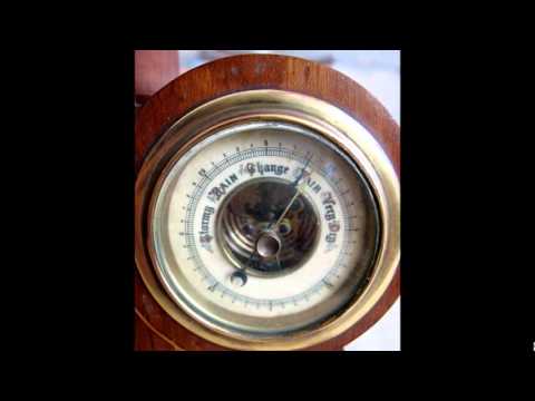 Beautiful Weather Station Old German Clock Barometer & Thermometer For Sale On eBay UK.