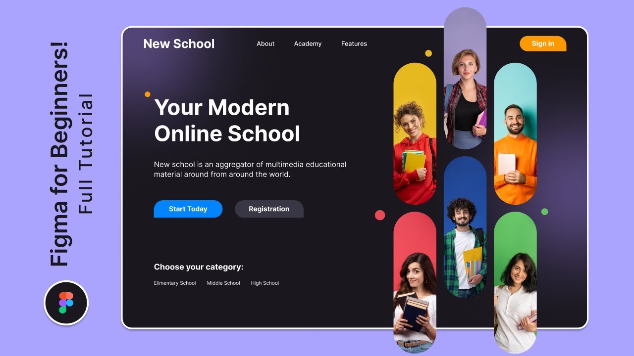 Create Educational Website Ui Design in Figma
