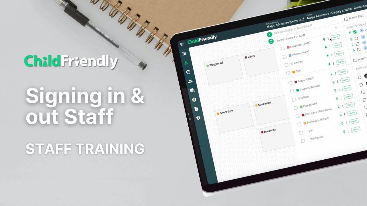 Signing In and Out Staff  | Room Staff Training