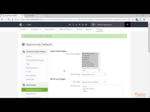 Learn Real World Infusionsoft Setting Up a Sales Pipeline | packtpub com - Mind Luster